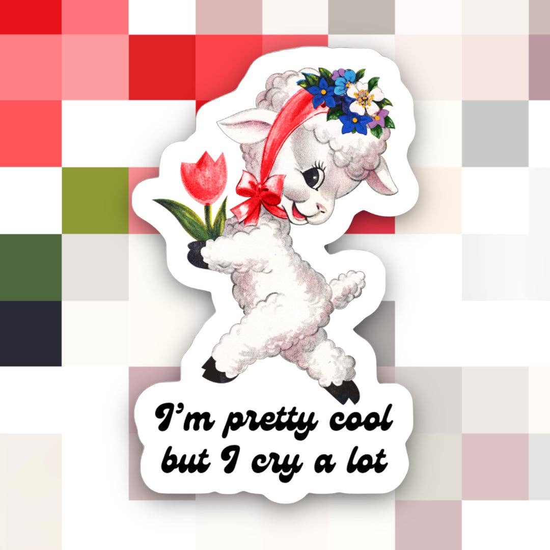 I’m Pretty Cool But I Cry a Lot Sticker – Atlas General Store